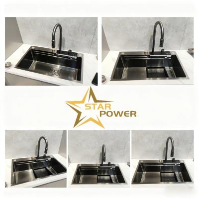 China Custom-Grade PVD Precision-Polished Undermount Kitchen Sink in 304/316 Stainless Steel for sale