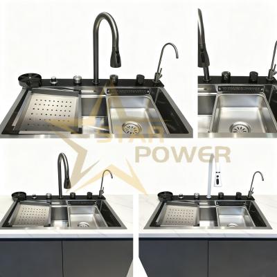 China Handmade Aerospace-Grade 316Ti Stainless Steel Single Bowl Kitchen Sink with 250mm Deep Basin for sale