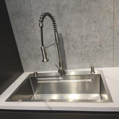 China Handmade Stainless Steel Kitchen Sink with Bowl Depth 250-300mm and Panel Thickness 1.2-1.5mm or 1.8-2.0mm for sale