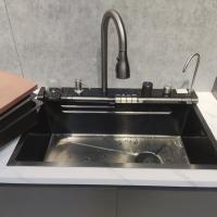 China Handmade Stainless Steel Kitchen Sink with R10 Round Corner and 304/316 Food Grade Material for sale