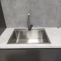 China Noise-Free Sound-Dampened 304/316 Stainless Steel Kitchen Sink with Deepened Bowl and 250-300mm Bowl Depth for sale