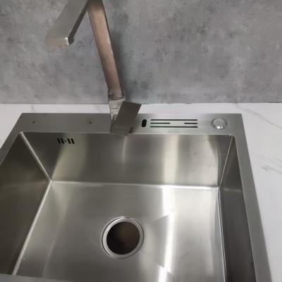China Heat-Resistant 316L Stainless Steel Deep Bowl Sink with 250-300mm Bowl Depth and 1.2-1.5mm Panel Thickness for sale