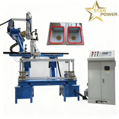 China CNC Controlled Sink Panel Welding Machine with Seamless Welding and Precision Alignment for Kitchen Sinks for sale