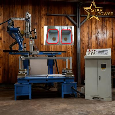 China High-Efficiency CNC Automatic Flat Four-Side Welding Machine with 4-Axis Synchronous Linkage and Precision Fusion Control for 0.8-4.0mm Plates for sale