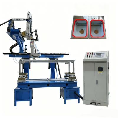 China CNC 4-Axis Linkage Laser Positioning Automatic Four-Side Welding Machine with Anti-Deformation Technology for sale