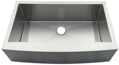 China Handmade Brushed 304 Stainless Steel Undermount Kitchen Sink with Deep Single Basin and Sound-Dampening Pads for sale