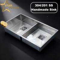 China Undermount & Top Mount Compatible Handmade Gunmetal PVD Embossed Stain-Resistant Kitchen Sink with Food Grade 304/316 Stainless Steel | Custom Basin Depth Available | Custom Steel Gauge Available for sale