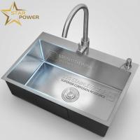 China Undermount Kitchen Sink 316 Stainless Steel Single Bowl Kitchen Sink Brushed Undermount 800mm 220mm Deep Basin | Custom Basin Depth Available | Custom Steel Gauge Available for sale