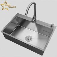 China Flush Mount / Inset Kitchen Sink 304 Stainless Steel Main & Auxiliary Bowl Kitchen Sink Gunmetal PVD Flush-Mount 600mm 9-Inch Deep Basin | Custom Basin Depth Available | Custom Steel Gauge Available for sale