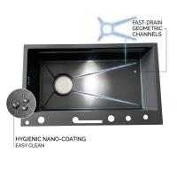 China 30x18 Inch Drop-in Double Bowl Workstation Kitchen Sink 304 Stainless Steel 18 Gauge 50/50 Equal Basin for sale