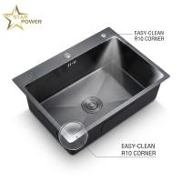 China 16 Gauge 304 Stainless Steel Double Bowl Kitchen Sink Drop-in 33x22 Inch 9 Inch Deep Basin Brushed Finish for sale