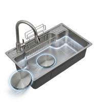 China Farmhouse 33x22 Apron Front Kitchen Sink SUS304 Handmade Single Bowl 16 Gauge Deep Basin for sale