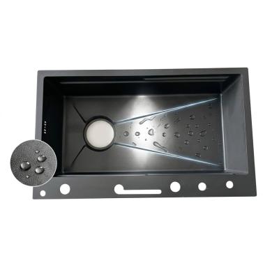 China Drop-In 30x18 Double Bowl Kitchen Sink SUS304 Handmade 50/50 Split 18 Gauge for sale
