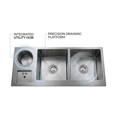 China Farmhouse 28x19 Workstation Kitchen Sink SUS304 16 Gauge with Cutting Board for sale
