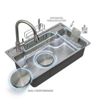 China 30 Inch Farmhouse Apron Front Single Bowl Kitchen Sink SUS304 16 Gauge Handmade for sale