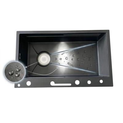 China 34 Inch Undermount Double Bowl Kitchen Sink 50 50 SUS304 16 Gauge Zero Radius for sale