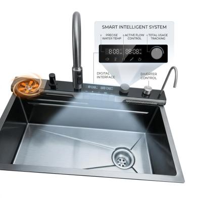 China 26 Inch RV Camper Van Single Bowl Sink SUS304 20 Gauge with Foldable Faucet for sale