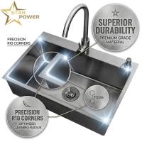 China 15 Inch Round Undermount Bar Sink SUS304 20 Gauge Stainless Steel with Basket Strainer for sale