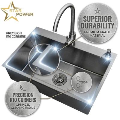 China 15 Inch Round Undermount Bar Sink SUS304 20 Gauge Stainless Steel with Basket Strainer for sale