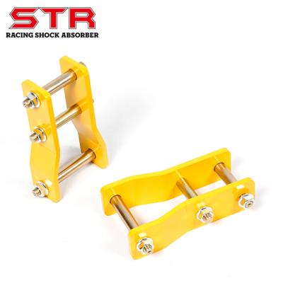 China Yellow 3 Inch Extended Shackles D Max 2 Extended Shackles Suspension Parts for sale