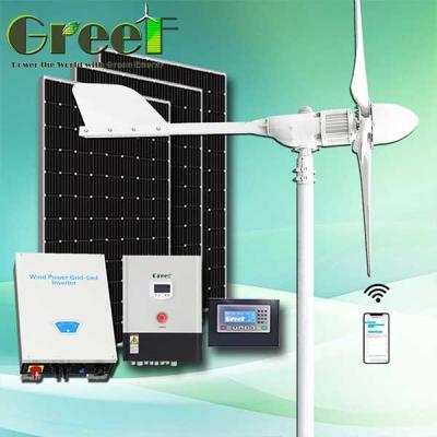 China Low Rpm On Grid Solar Hybrid Wind Turbine System Kit Technology 20KW for sale