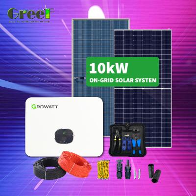 China Monocrystalline Solar Panel Grid Tie System With LCD Display For Net Metering 1kW-100kW Output for sale
