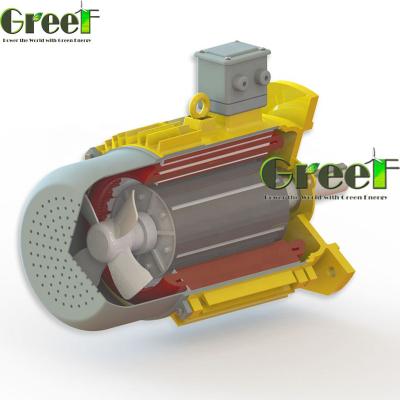 China Copper Stator Material Permanent Magnet Generator With SKF Bearing And IP54 Level For Low Maintenance Applications for sale