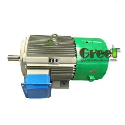 China Horizontal Shaft NdFeB Magnet 3 Phase AC Permanent Magnet Generator for Industrial Power Generation 500W-5000kW for sale