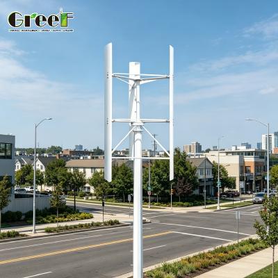 China Vertical Axis Wind Turbine with 20℃‑60℃ Operating Range, 45m/s Survival Wind Speed, and 2 M/s Cut‑in Speed for sale