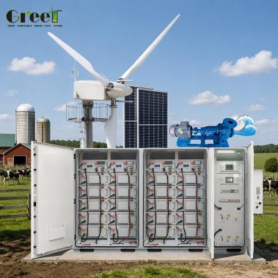 China LiFePO4 Lithium Battery Hybrid Solar System with Wind Tracker Controller and 98.3% Inverter Efficiency for Wind Solar Hybrid System for sale