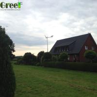 China Low Start Wind Speed Pitch Control Wind Turbine Horizontal Axis 5kW 1kw for sale