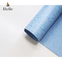 China Relle Blue and White Granite Homogeneous Antibacterial Vinyl Flooring Roll with PUR Coating for sale