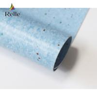 China Relle Blue and White Granite Homogeneous Antibacterial Vinyl Flooring Roll with PUR Coating for sale