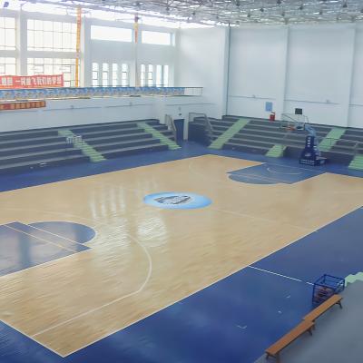 China Glue Down PVC Vinyl Roll Flooring for Basketball Court Enhances Performance and Safety for sale