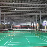 China Relle Outdoor Sport Used Badminton Mat PVC Vinyl Floor Roll Waterproof Fireproof Plastic for sale