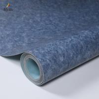 China 15m PVC Waterproof Vinyl Roll Blue Heterogeneous Sheet Flooring for sale