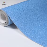 China 15m PVC Waterproof Vinyl Roll Blue Heterogeneous Sheet Flooring for sale
