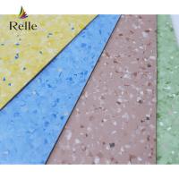 China Anti Bacteria Relle Commercial Homogeneous Plain Colors 2mm Wear Layer PVC Flooring Roll for Clinics for sale