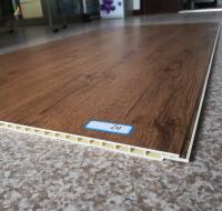 China 10mm Interior External Pvc Cladding Square Wood Effect Pvc Wall Panels for sale