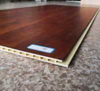 China Home Wood PVC Wall Panels 450mm-600mm Width Brown PVC Wall Panels for sale