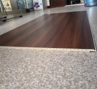 China Home Wood PVC Wall Panels 450mm-600mm Width Brown PVC Wall Panels for sale