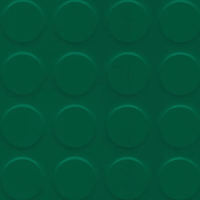 China Dark Green Rubber Coin Tiles 600x600 1000x1000 Coin Rubber Flooring Tiles for sale