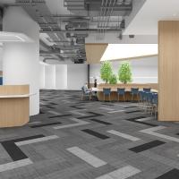 China Heavy Duty Commercial Carpet Squares 500x500mm Interlocking Carpet Tiles for sale