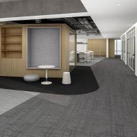 China Heavy Duty Commercial Carpet Squares 500x500mm Interlocking Carpet Tiles for sale