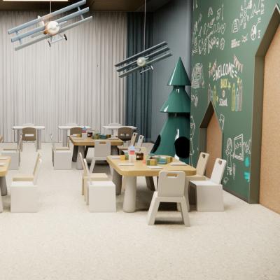 China Commercial Grade Homogeneous Flooring Formaldehyde-Free Waterproof for High-Traffic Areas for sale