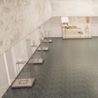 China Relle Rubber Flooring for Heritage  Art Museum Displays for sale