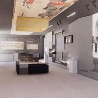 China Relle Rubber Flooring: Museum Exhibition Durability Design for sale