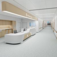 China Commercial Hospital Floor Vinyl with Antibacterial Easy-Clean Features for sale