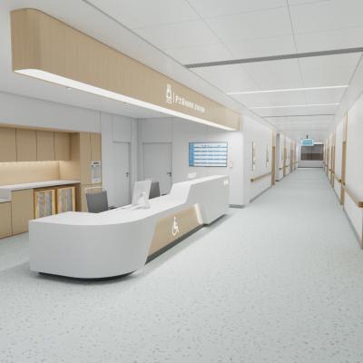 China Commercial Hospital Floor Vinyl with Antibacterial Easy-Clean Features for sale