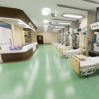 China Durable Antibacterial Easy-Clean Hospital Floor Vinyl for sale